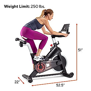 ProForm Carbon CX Smart Exercise Bike with 3 Lb. Dumbbell Set and 30-Day All-Access iFIT Membership