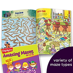 Highlights for Children Amazing Mazes Beginner Maze Books for Kids Ages 3-6, 144 Pages, 2-Pack of Activity Books, Screen Free Fun and Challenging Mazes for Kids