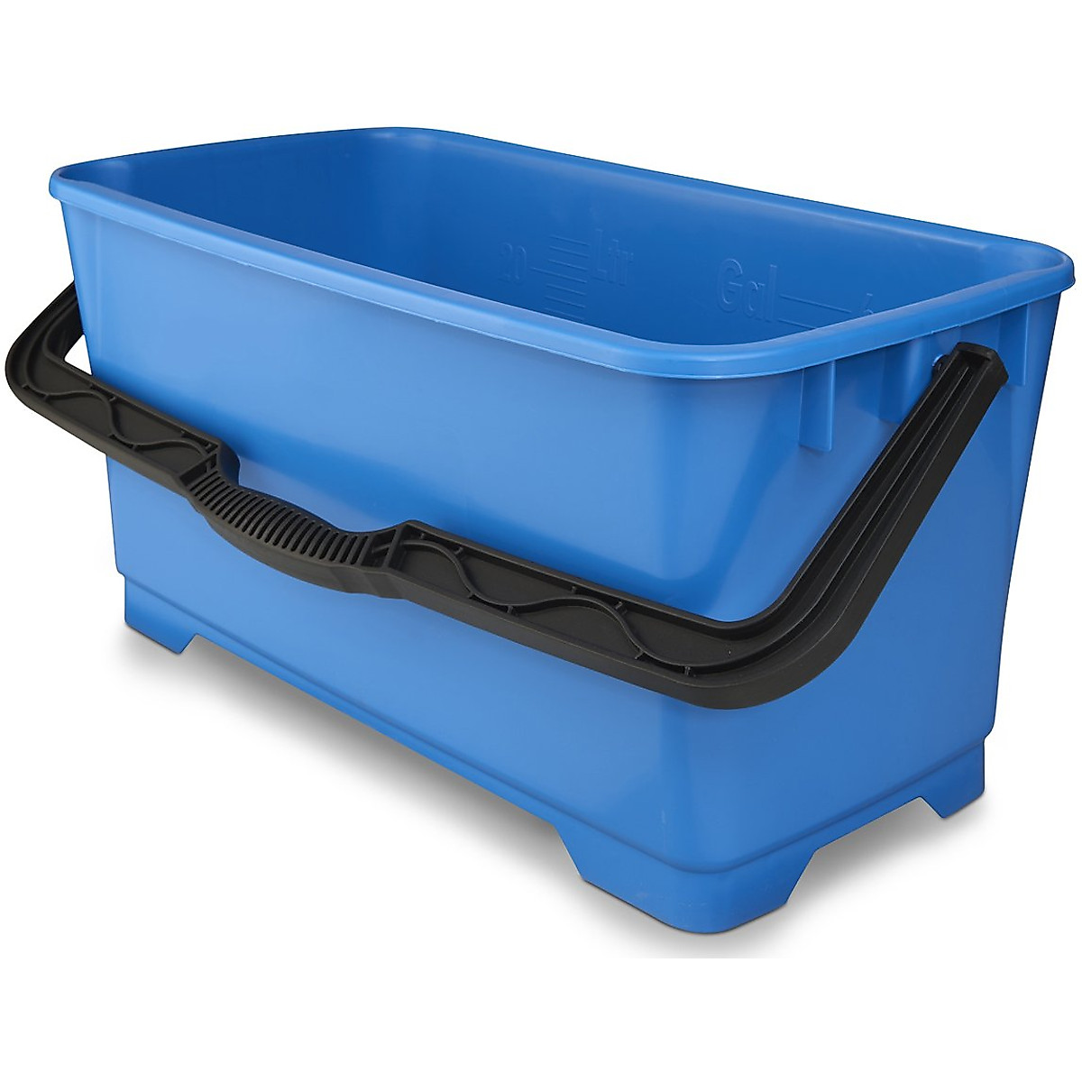 Unger Professional Heavy Duty Professional Cleaning, Washing, Mop Bucket, 6 Gallons & Professional Performance Grip Window Cleaner Scrubber, 14"