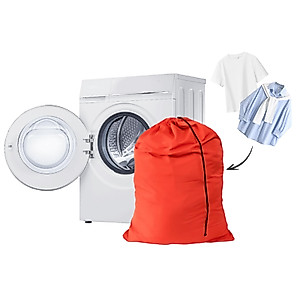 YETHAN Extra Large Laundry Bag 6 Pack, Varied Colors, Travel Laundry Bags with Drawstring Closure, 30"x40", for college, dorm and apartment dwellers (6PCS)