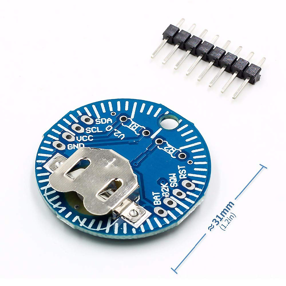 HiLetgo 2pcs DS3231 DS3231SN RTC Module Real Time Clock Memory Module V2.0 I2C with PinHeader