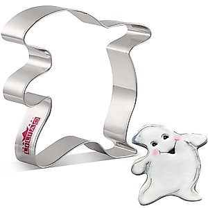 LILIAO Halloween Ghost Cookie Cutter - 3.6 x 3.7 inchess - Stainless Steel - By Janka