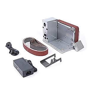 Electric Grinder Belt Sander Machine, 110V Desktop Polisher DIY Grinding Machine Mini Polishing Belt Sander 795 Motor
