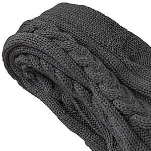 Leoparts Women's Cable Knitted Thigh High Boot Socks Extra Long Winter Stockings Over Knee Leg Warmers