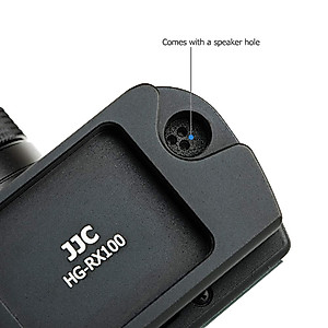 JJC Solid Metal Hand Grip Secure Handle Bracket for Sony RX100 VI VA V IV III II RX100VI RX100VA RX100V RX100IV RX100III RX100II RX100 RX100M6 RX100M5A RX100M5 RX100M4 RX100M3 RX100M2 Digital Cameras