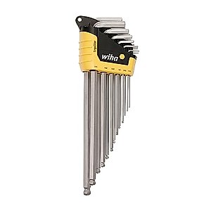 Wiha 66988 13 Piece ErgoStar Ball End Hex L-Key Set Inch