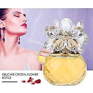 ANGGREK Perfumes For Women Clearance, Perfume For Women 60Ml Women Lady Longlasting Perfume Flower Wood Fragrance Perfume Yellowblack Perfume For Women(Gold)