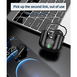 LmtLessDeals True Wireless Bluetooth Earbuds Smart Touch BT 5.3 (Black)