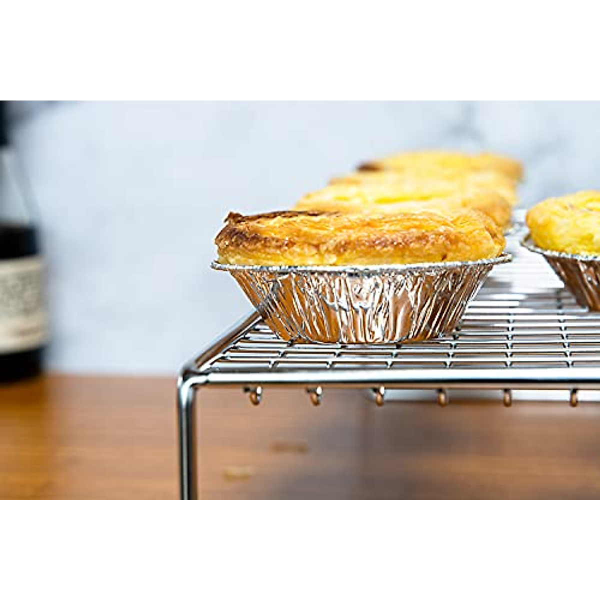 LANEJOY 3-Tier Stackable Cooling Racks for Cooking and Baking Stainless Steel Wire Cooling rack Oven & Dishwasher Safe (15 * 10 * 3 inch LYW02A)