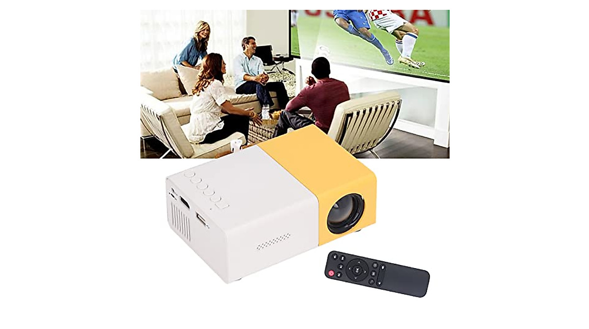 Mini Portable Projector | 60in Screen, 1080P Home/Outdoor