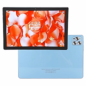 SHYEKYO Tablet, 1960X1080 Resolution Digital Tablet Dual Speakers 5G WiFi Blue 10.1 Inch for Video for Study (US Plug)