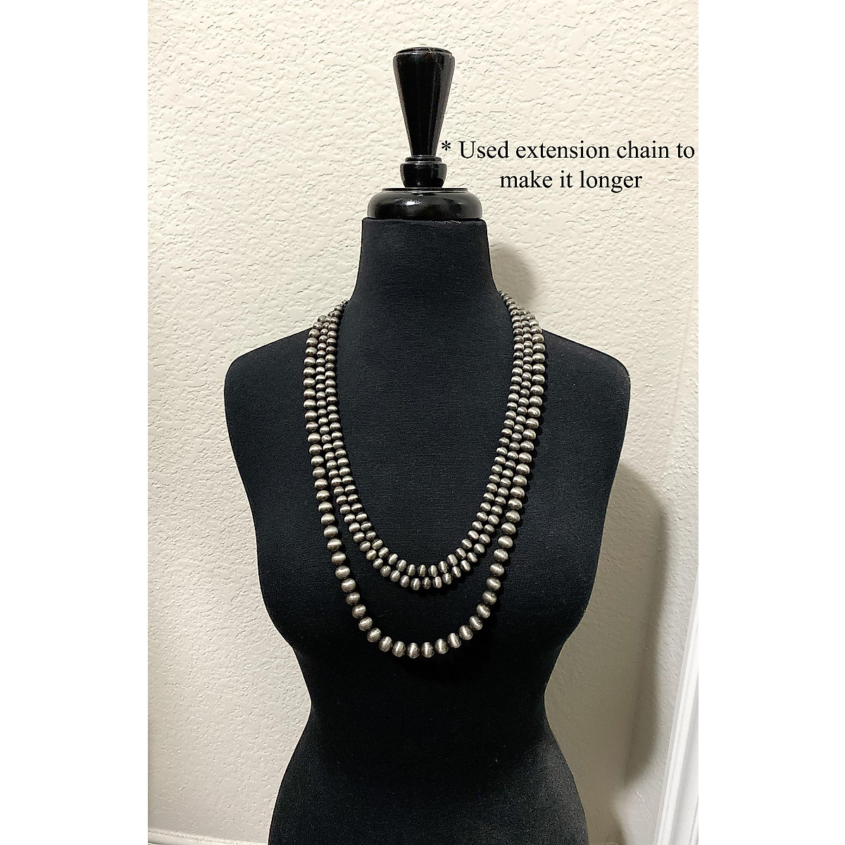 J CHRONICLES Western Navajo Pearl Multi strand Necklace (N-1104)