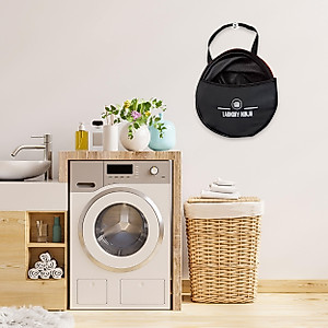 "Laundry Ninja Stitch Pop-Up Laundry Hamper: Space-Saving and Flexible Collapsible Hamper with Handles for Ultimate Clothes Management, space saving laundry hamper, Flexible laundry basket with