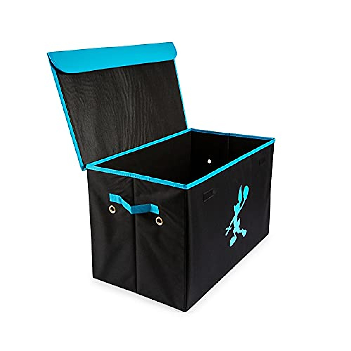 Space Jam: A New Legacy Tune Squad Collapsible Storage Bin Organizer with Lid | Fabric Basket Container with Handles, Cubby Closet Organizer | Sports Basketball Gifts And Collectibles