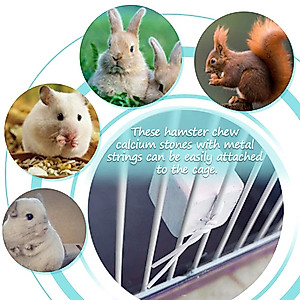 Hamiledyi Rat Lava Block Chew Toy,Chinchilla Bites Calcium Cubes Stone for Grinding Teeth,Hamsters Supplies,Mineral Pumice Chewing Toys for Small Animal Gerbil Guinea Pig Mice Mouse 8Pcs Blue