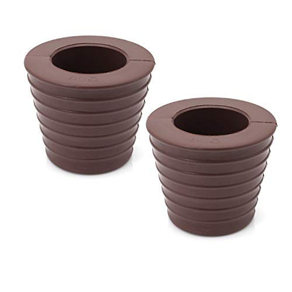 DGQ Patio Umbrella Cone Umbrella Wedge Plug for Patio Table Hole Opening 2-2.5 Inch (Brown,2Packs)