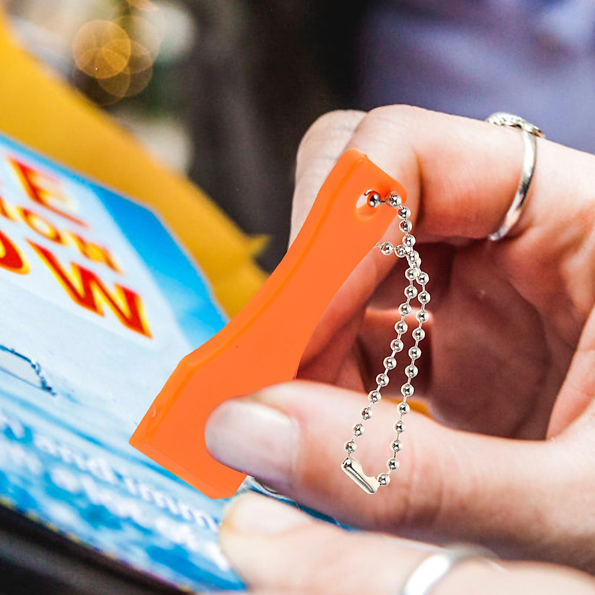 VILLCASE Scratch Off Ticket Scratcher, Ticket Scrapers Tools Plastic Scraper Tool for Tickets, Labels, Films, Lotto Cards, 12Pcs Random Color