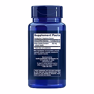 Life Extension Water Soluble Pumpkin Seed Extract - Supplement For Bladder and Urinary Health - Non-GMO, Gluten-Free, Vegetarian - 60 Capsules