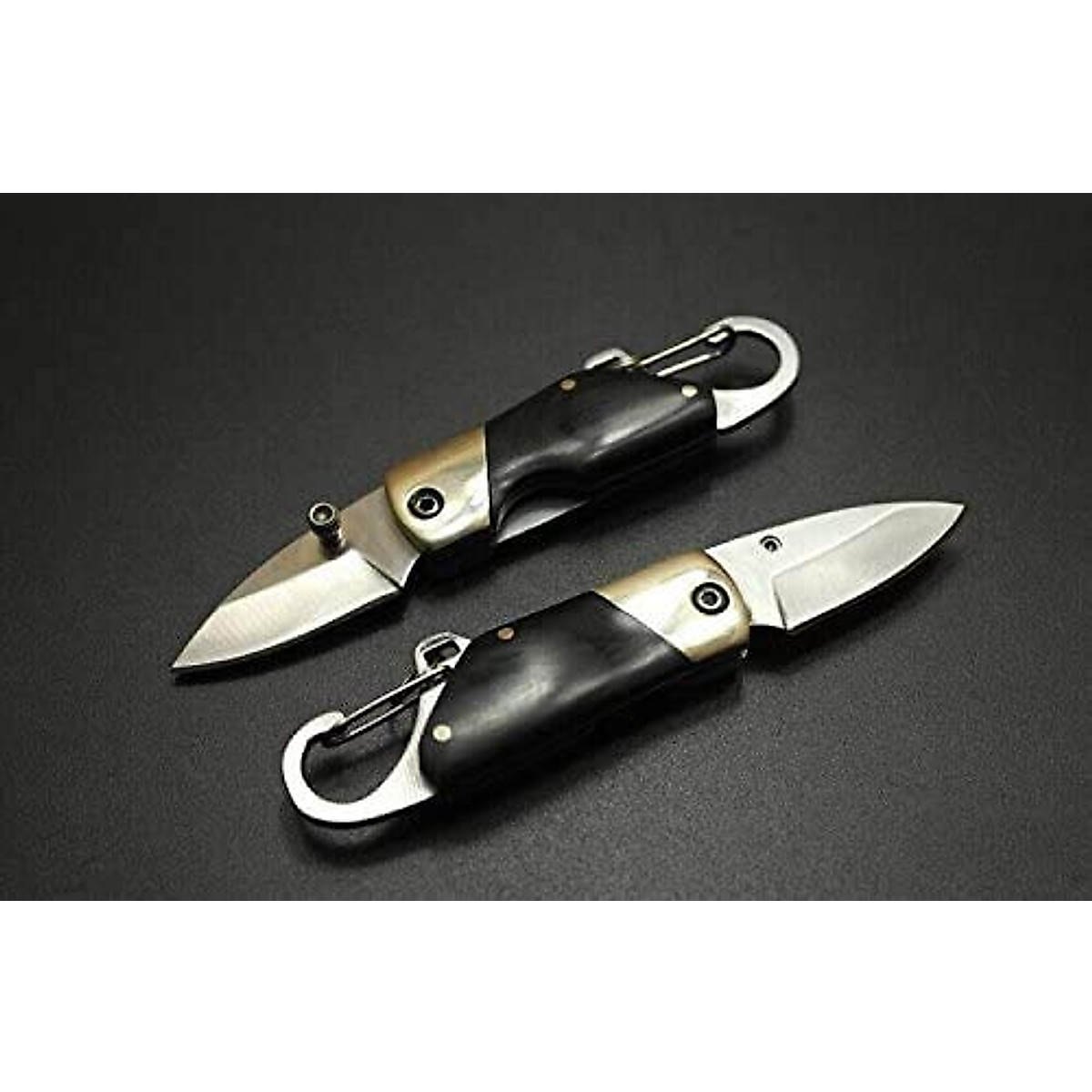 SZHOWORLD EDC Sandalwood Mini Pocket Camping Keychain Knife, World's Smallest All Purpose Pocket Knife Flat Blade, Easy to Open Grips, The Ideal Every Day Carry