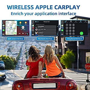 Fortdows Wireless CarPlay Adapter 2022 Speed Fastest Apple Wireless CarPlay Dongle Plug & Play 5Ghz WiFi Auto Connect No Delay Online Update，for OEM Wired CarPlay Cars Model Year After 2016