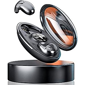 JIFOVER Invisible Sleep Wireless Earphone Ipx5 Waterproof,Double Noise Cancelling,True Wireless Invisible Earbuds Sense-Free to Wear Bluetooth 5.3,2023 New Sleep Earbuds Invisible (Black)