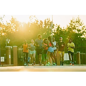 Saucony Men's Multi-Pack Bolt Performance Quarter Socks, Grey (6 Pairs), Shoe Size: 8-12