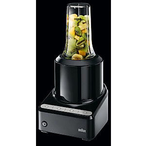 Braun JB7200 PureMix Power Countertop Blender With Plastic Jug, 56 fl. oz, Black