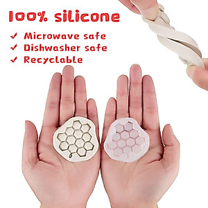 4 Pieces Silicone Honeycomb Molds for Chocolate, Honeycomb Fondant Mold for Kitchen Cake Cupcake Decorating Epoxy Resin Moulds for Christmas Candy Baking Cake Party Supplies