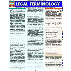 Legal Terminology QuickStudy Laminated Reference Guide (QuickStudy Law)