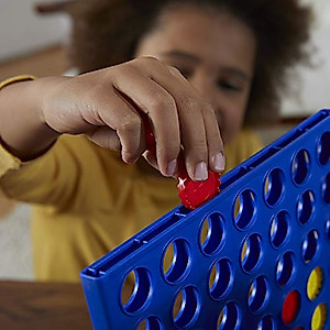 Connect 4 Classic Grid Board Game, 4 in a Row Game, Strategy Board Games for Kids, 2 Player Board Games for Family and Kids, Ages 6 and Up