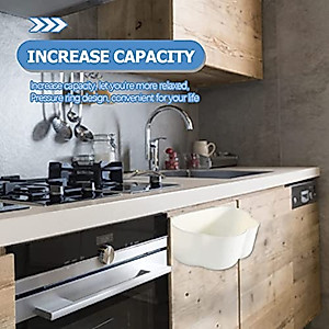 Hemoton Kitchen Trash can Car Trash Cans Under Sink Cabinet Door Waste Bin Cloud Shape Wall Mounted Garbage Can for Cabinet Car Bedroom Bathroom Kitchen Office Automotive Garbage Cans