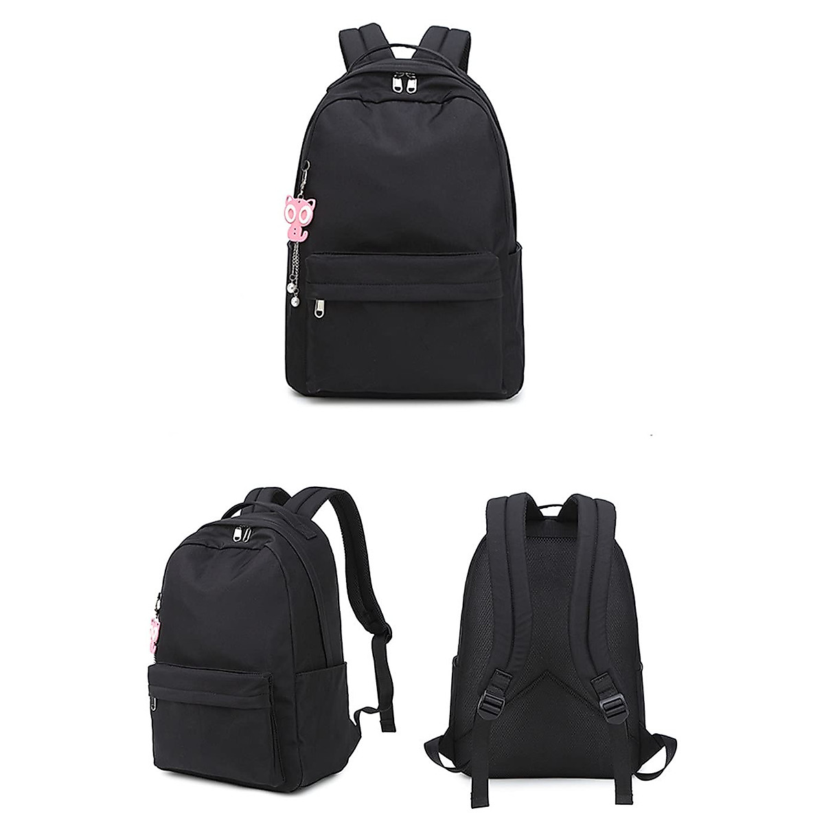 COSABZ Anime Anya Forger Backpack Cosplay Kawaii Backpack Schoolbag Mochila Bag With Pendant For Girls Pink (2)