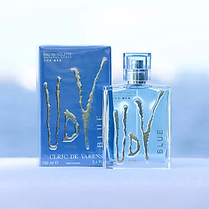 Udv Blue By Ulric De Varens For Men Eau De Toilette Spray, 3.4-Ounces