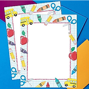 Great Papers! School Stuff Letterhead, 80 Count, 8.5"x11" (2013195)