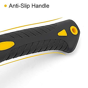 Hitdudu Camping Axe, 14.7" Chopping Hatchet for Firewood Splitting, Forged Carbon Steel Heat Treated, Durable Fiberglass Handle with Anti-Slip Rubber Grip for Outdoor Survival Hiking Home