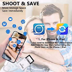 [Apple MFi Certified] Lightning to SD Card Camera Reader for iPhone/iPad 2in1 SD/TF Memory Card Reader Adapter Trail Game Camera Viewer for iPhone 14 Pro Max/13/12/XS/XR/iPad Pro Mini - APP in Need