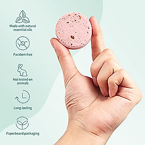 Pureegg Shower Steamers for Aromatherapy - Shower Bombs with Natural Essential Oil, Nourishing & Moisturizing Natural Shower Steamers for Self Care, Stress Relief Gift for Women & Men, 1.4oz*6