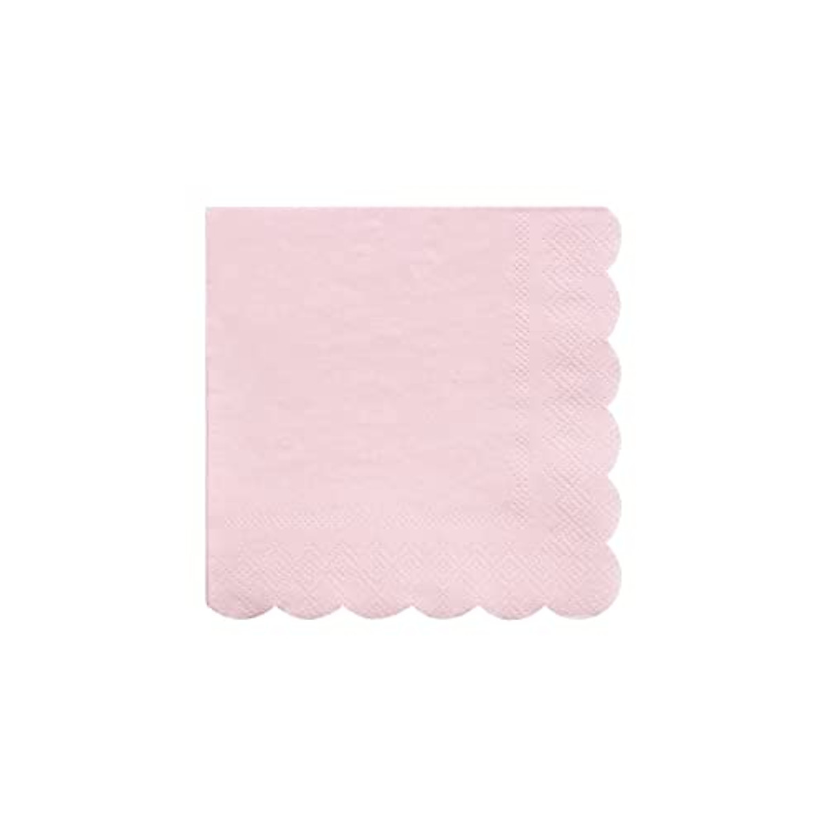 Meri Meri Disposable Paper Napkins (Pack of 20), Scalloped Edge, 2 Sizes, 15 Colors, Party Napkins