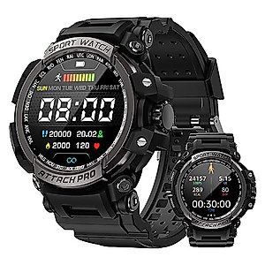 LOKMAT Smart Watch - Outdoor Sports Military Smart Watches for Men Bluetooth Call (Answer/Make Calls), Waterproof Tactical Rugged Smartwatch, Fitness Tracker Watch for Android iPhones