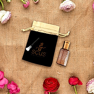 SCUS Perfumes Sandal Fragrance for Men & Women Woody Earthy Concentrated Perfume oil Long Lasting Fragrance Non-Alcoholic (Parfum 12ml with Velvet Pouch)