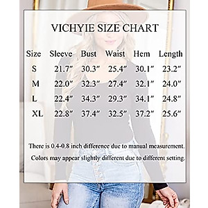 VICHYIE Fall Women's Square Neck Long Sleeve Shirts Scoop Ribbed Henley Tee Slim Fitted Casual Basic Tshirts Top Blouses Hot Pink L