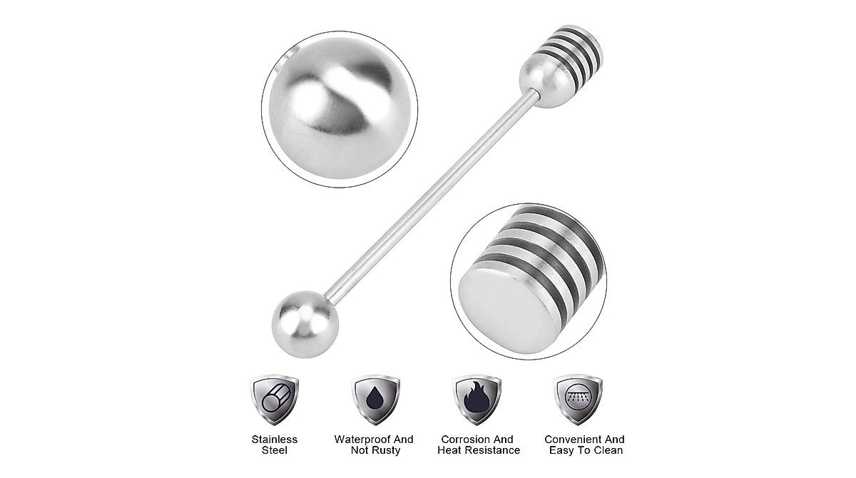 Stainless Steel Honey Dipper Stick - Durable & Practical