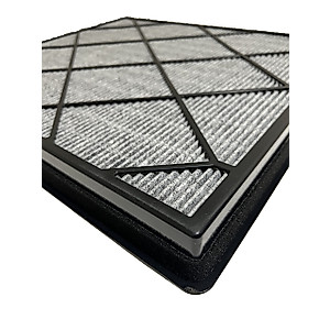 Nispira HE400 True HEPA Filter Replacement with Activated Carbon Infused Advanced Odor Lock For Shark Air Purifier 4 Fan HE401 HE402 HE405, 1 Pack