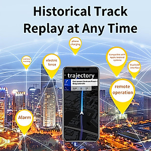 Icamdoor GPS Tracker for Vehicles –Mini GPS Driving Alert Car Charger with Geofence – Route History Car GPS Tracker Simple Plu In for Vehicles, Assets,Fleet, Older Persons