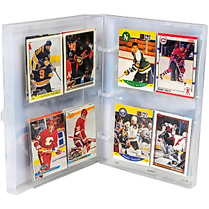 UniKeep Hockey Themed Mini Case for Collectible Trading Cards - Holds UP to 200 Cards