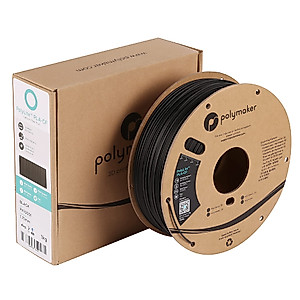 Polymaker Carbon Fiber PLA Filament 1.75mm, Carbon Fiber Reinforced PLA 3D Printer Filament Strong 1kg - PolyLite 1.75 PLA Carbon Fiber 3D Printer Filament Strong & Easy to Print & Matte PLA-CF