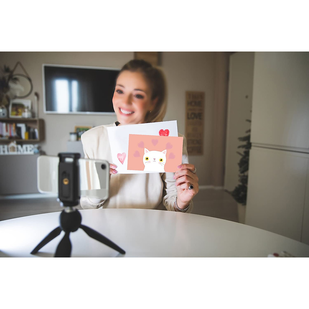 20 Greeting Cards, Blank Thank You Cards With Envelopes & Stickers-Cute Cat Bulk Note Cards Stationery Box Set For All Occasions Birthday Thank You Wedding and More.Cat greeting cards