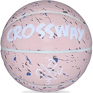 MAIBOLE Outdoor Basketball Composite Leather Size-6 – Women's Basketballs Indoor Ultra-Grip Excellent Bounce Durable with Pump Pink