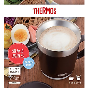 Thermos JDC-351ESP Thermal Mug, 11.8 fl oz (350 ml), Espresso
