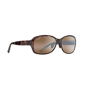 Maui Jim Women's Koki Beach Polarized Fashion Sunglasses, Olive Tortoise/Hcl Bronze, Medium